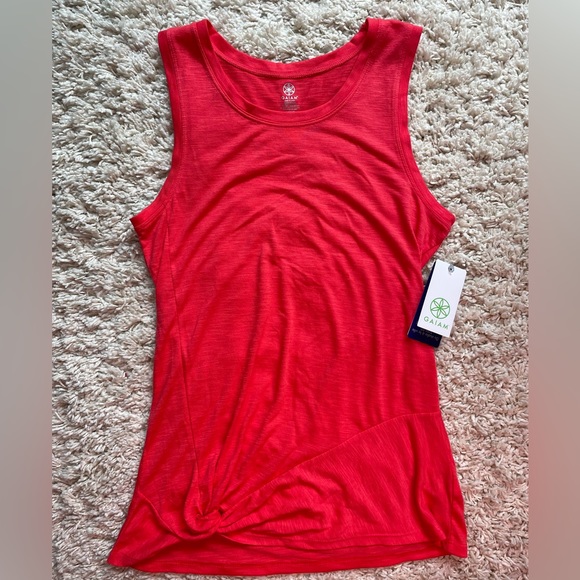 GAIAM | Tops | Gaiam Twist Tank Dark Pink | Poshmark